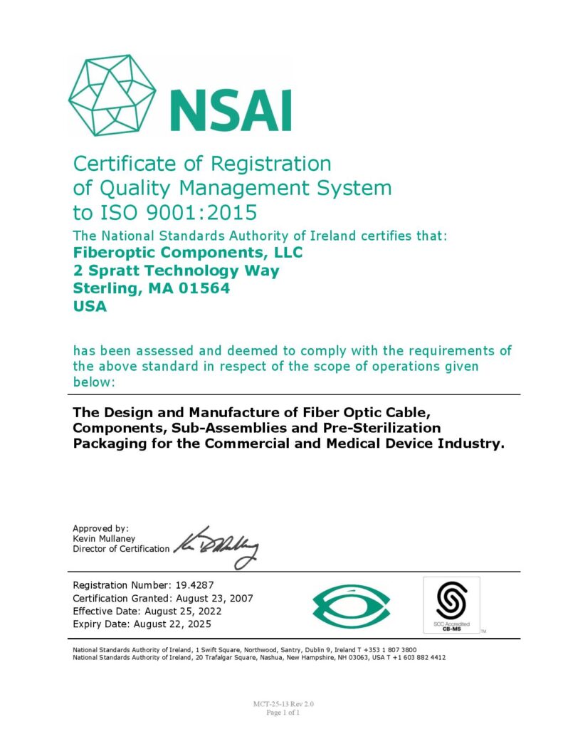 Certifications - Innofiber